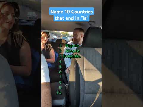 Name 10 countries that end in "ia" #challenge #quiz #uberquiz #generalknowledge