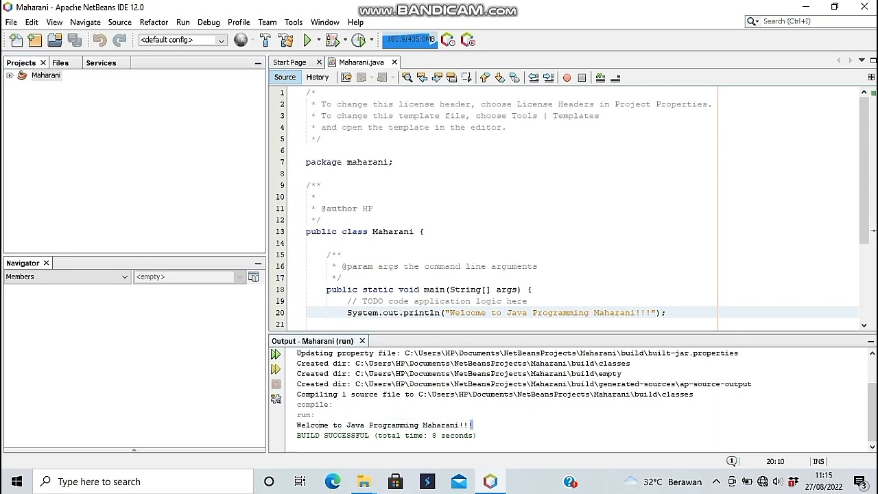 MEMBUAT PROJECT BARU DI JAVA MENGGUNAKAN NETBEANS