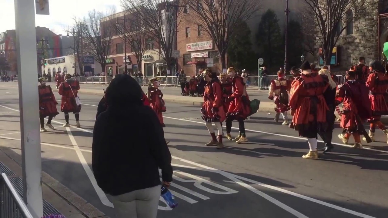 Crazy lady moons the crowd at Mummers parade!