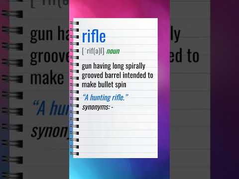 RIFLE (C1 Advanced) Learn English Vocabulary