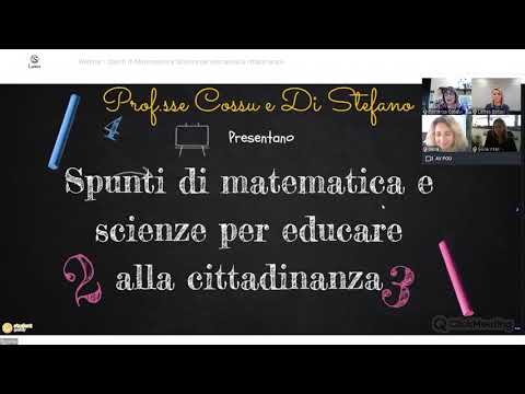 18 marzo 2021 - Spunti di Matematica e Scienze per educare alla cittadinanza