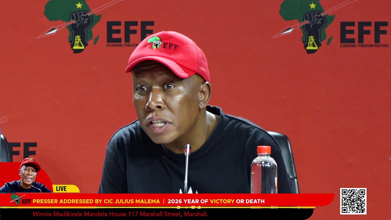 EFF Press Conference, Addressed by President, Julius Malema