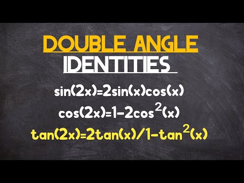 double angle identities|| sin(2x),cos(2x) and tan(2x) explained with examples