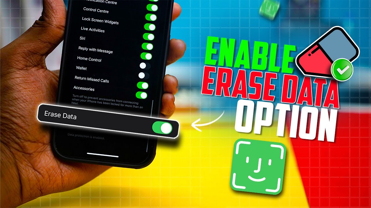 How to Enable Erase Data Option on iPhone | Delete Data After 10 Failed Attempts