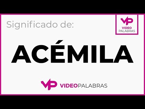 Qué significa ACÉMILA - Significado de ACÉMILA - Video Palabras - Diccionario