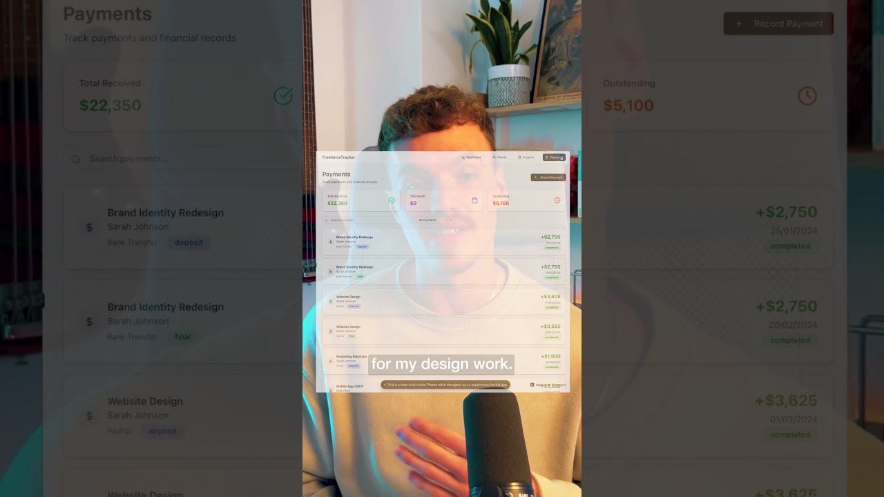 How I Built a Freelance Client Tracker With Emergent 🤯 Save this poster for later 💾