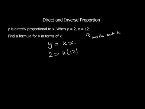 Direct and Inverse Proportion