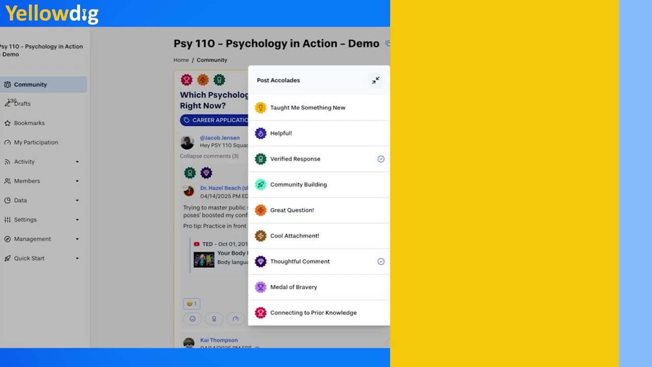 Quick Demo Overview: How Yellowdig Sparks Real Student Engagement
