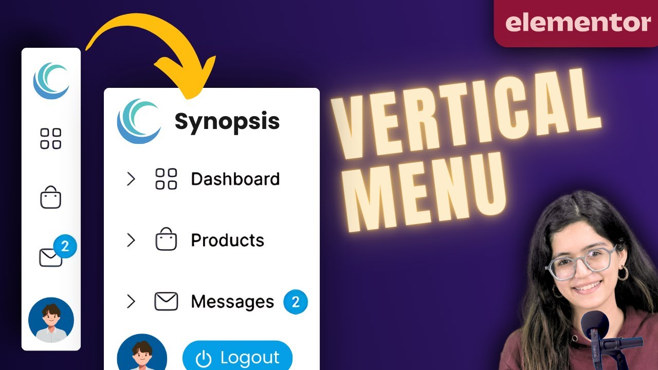 Responsive Vertical Menu in Elementor (FREE)