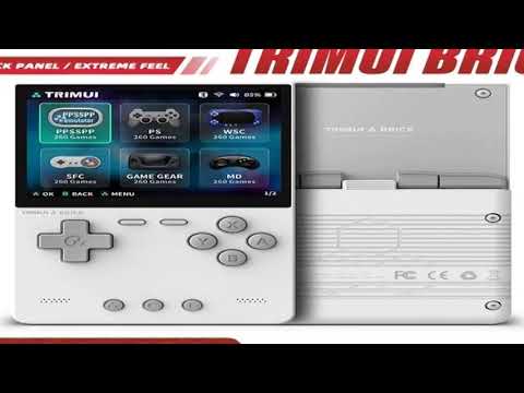 TRIMUI BRICK Handheld Game Console 3.2'' IPS Screen Linux System Trimui UI Metal Back Panel Key LED
