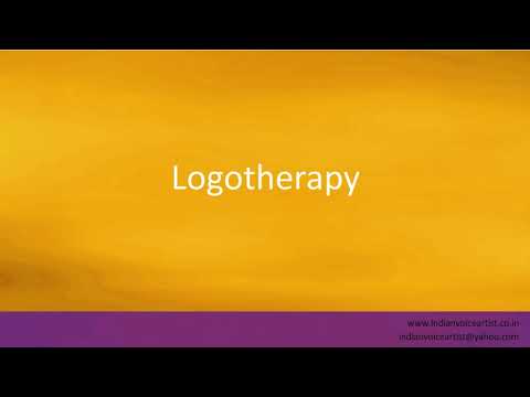 Pronunciation of the word(s) "Logotherapy".