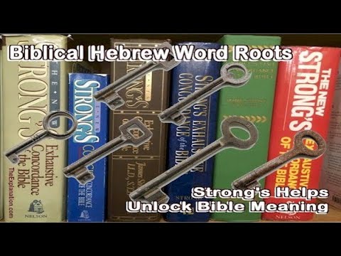 Biblical Hebrew Word Roots - Key 6 - Validates Strong's