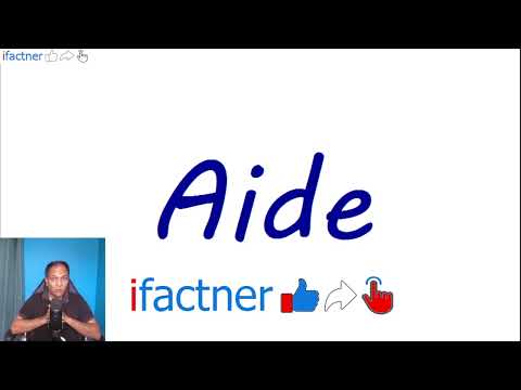 Aide meaning in Urdu Hindi | Aide ka kya matlab hota hai | English words meaning in Urdu Hindi