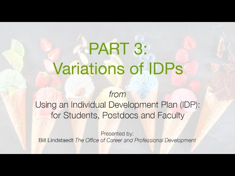 Using an Individual Development Plan (IDP): For Students, Postdocs and ...