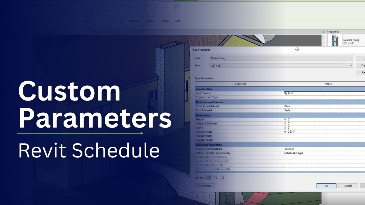 Revit Schedule - Custom Parameters