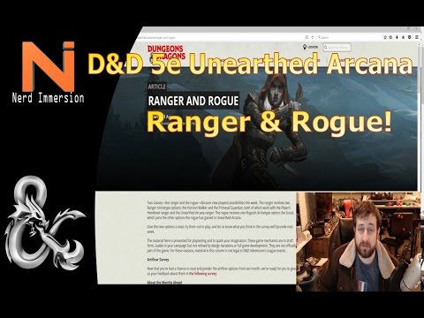 D&D 5e | Unearthed Arcana - Ranger & Rogue | Nerd Immersion