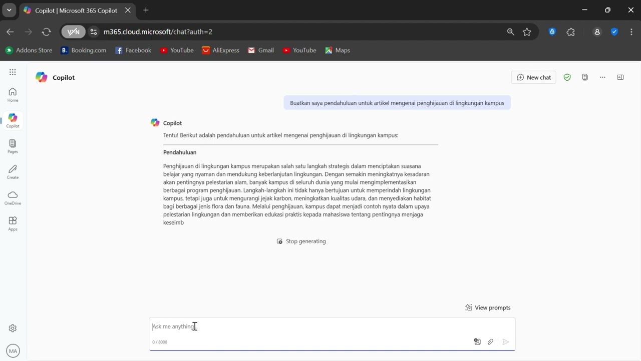 Demonstrasi Microsoft Copilot