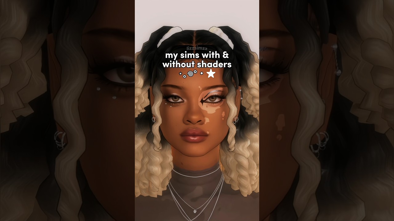 i like them both ways 🤷‍♀️ btw this is my personal shader | #sims4 #shorts #thesims4 #gaming