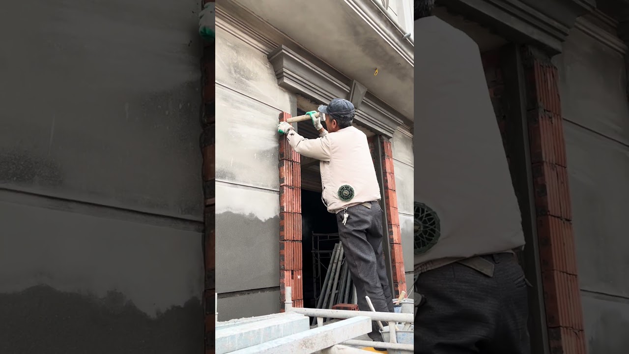 Build beautiful window frames with bricks