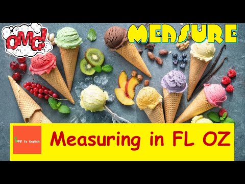 How to measure in  FL Ounces = أوقية سائلة - learn American English تعلم الإنجليزية الأمريكية