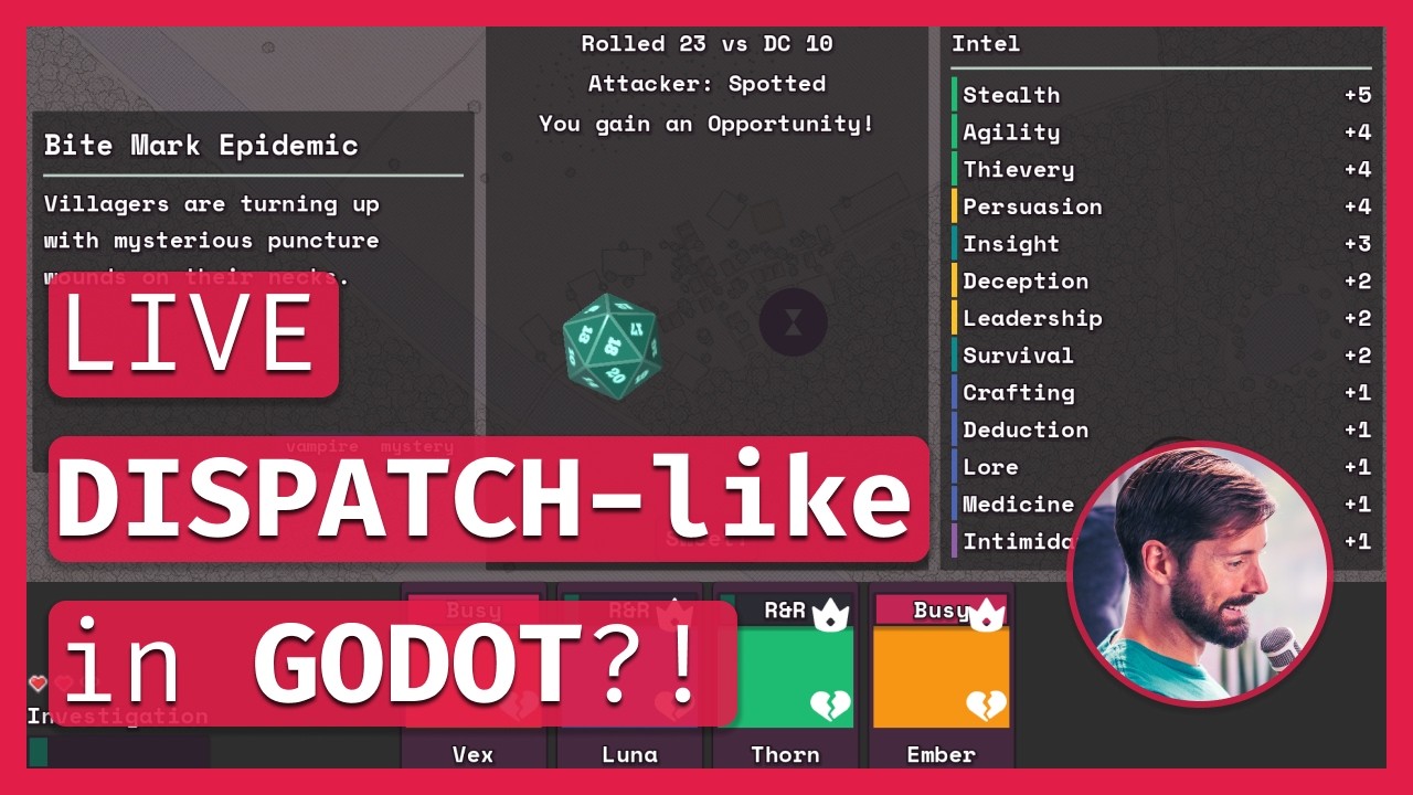 I made a Godot game for Brackey’s Jam! 🔴 LIVE Coding & Chill
