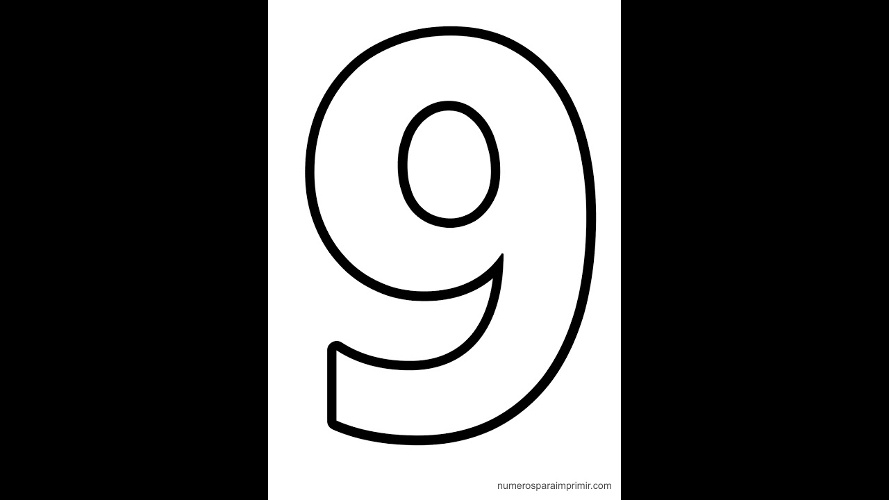 Numeros  grandes para cartles  imprimir del 1 al 10 - incluido simbolos
