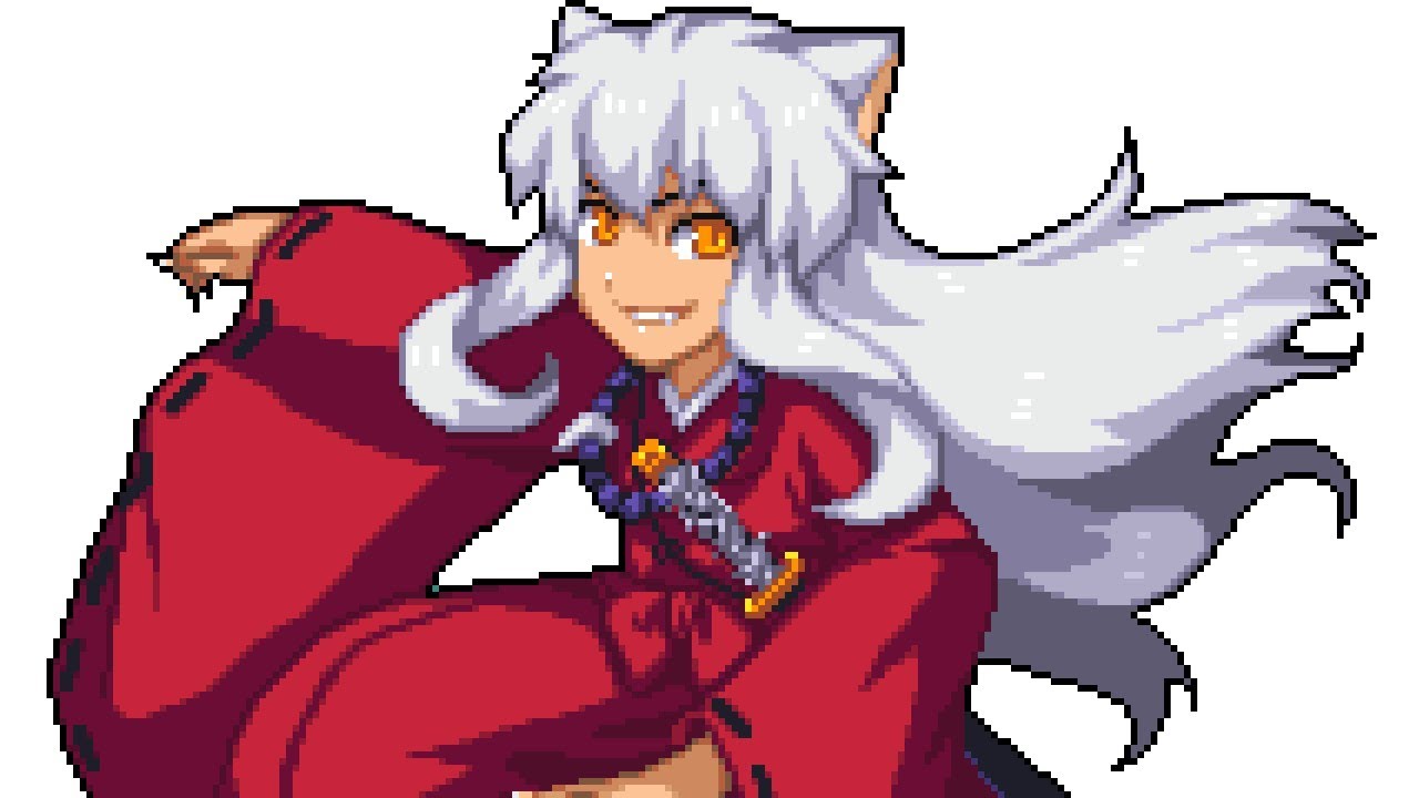 InuYasha Pixel Art Time Lapse
