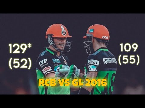RCB vs GL 2016 Match Highlights | ABD & VK Destructive Partnership 229* | #ipl #rcb #abd #vk