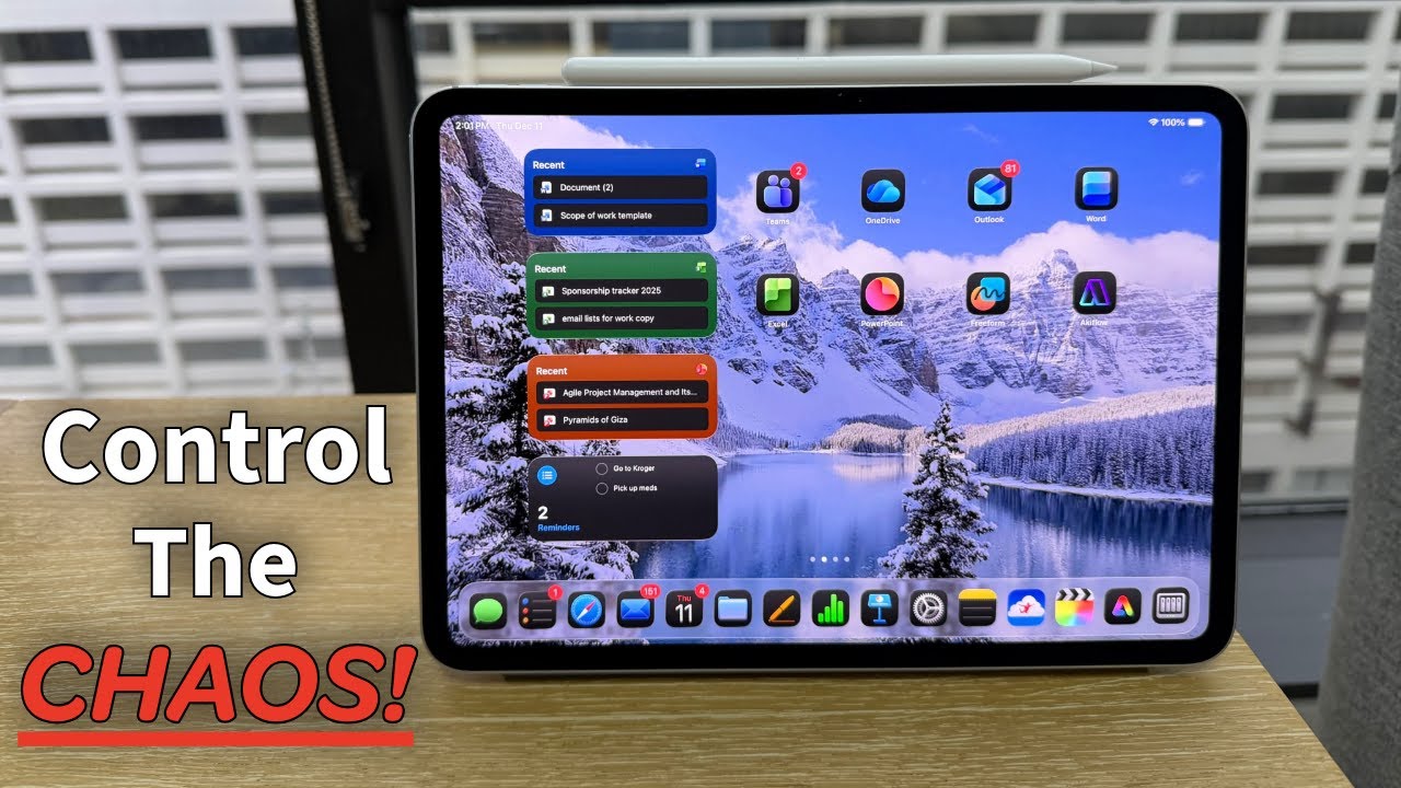 How to use iPad to GET ORGANIZED! Apps, widgets, and more!