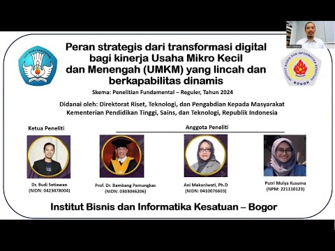 Penelitian Transformasi Digital dan Kinerja UMKM