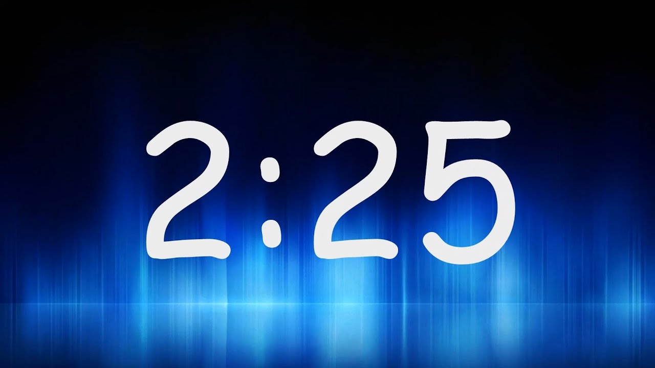 2:25 Minutes Timer / Countdown from 2min 25sec