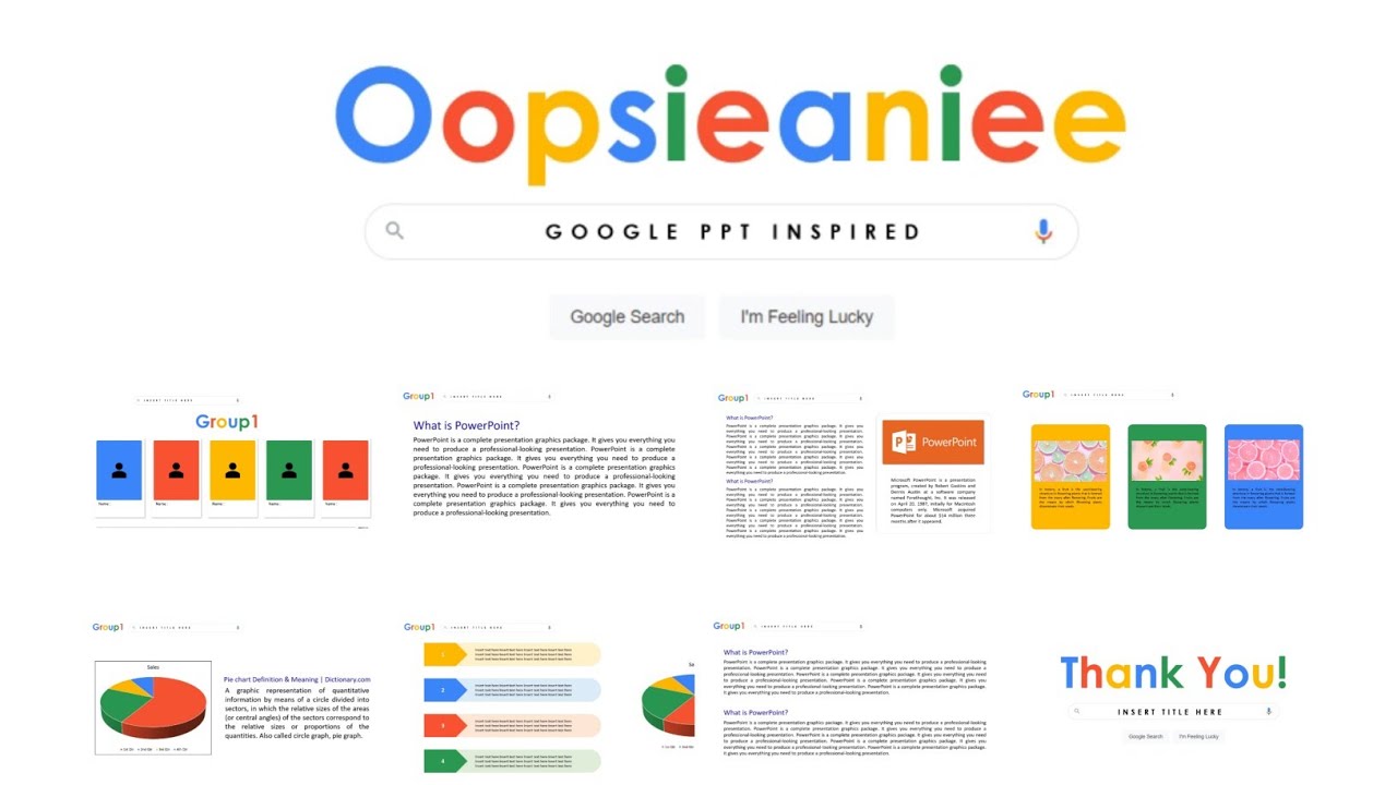 POWERPOINT PRESENTATION #1 GOOGLE INSPIRED | FREE TEMPLATE + DOWNLOAD (ppt)