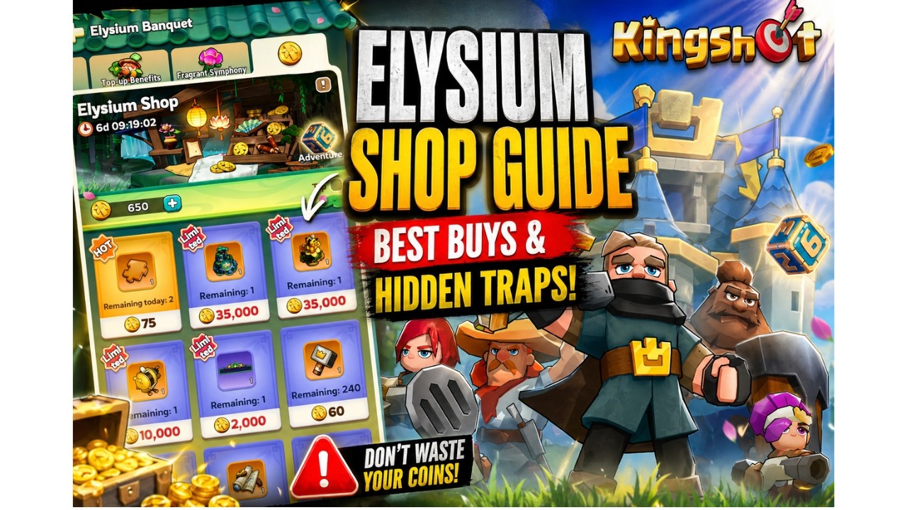 **“Elysium Shop Guide: Don’t Waste Your Coins! Best Buys & Hidden Traps (Kingshot)”**