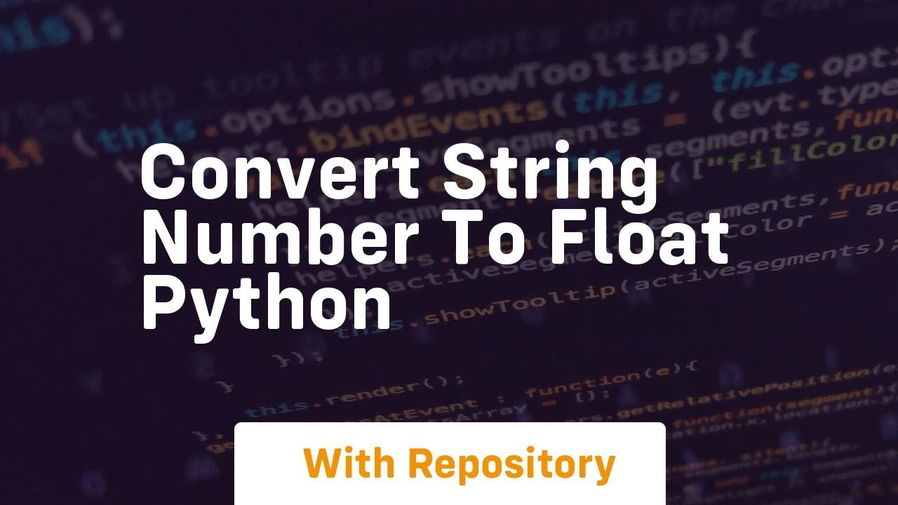 convert string number to float python