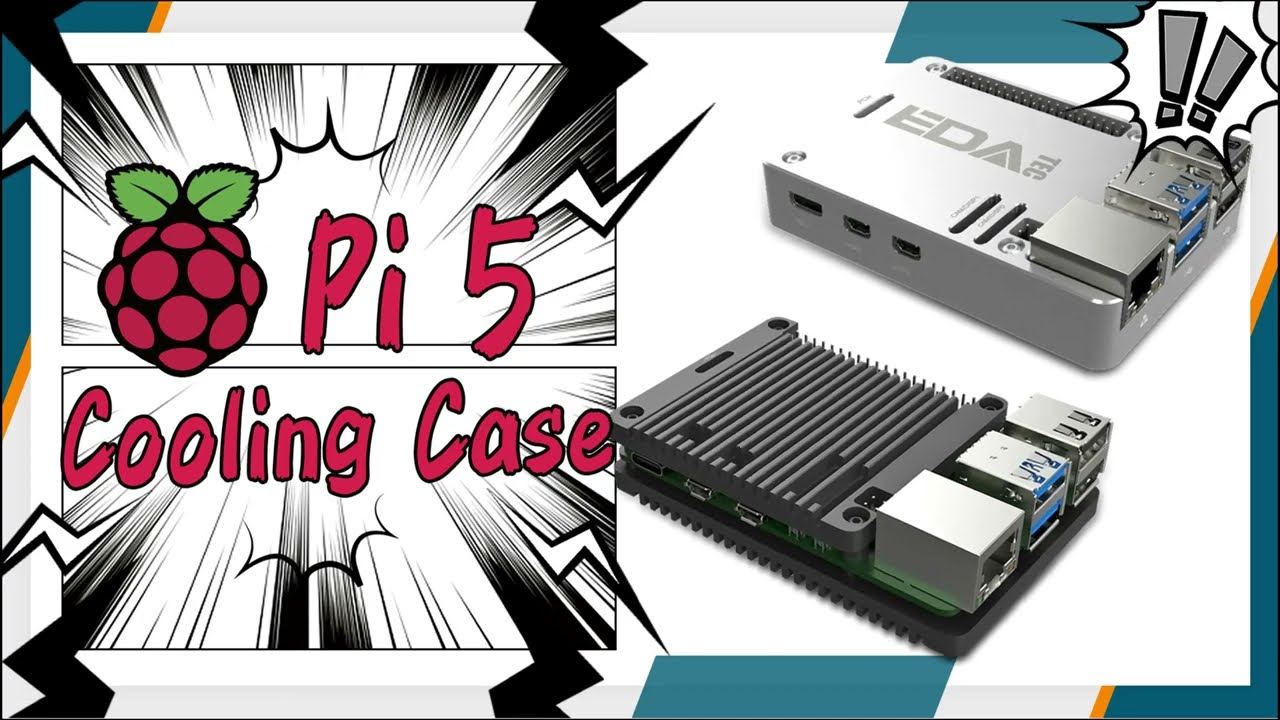 Full Aluminum Passive Cooling Case for Raspberry Pi 5