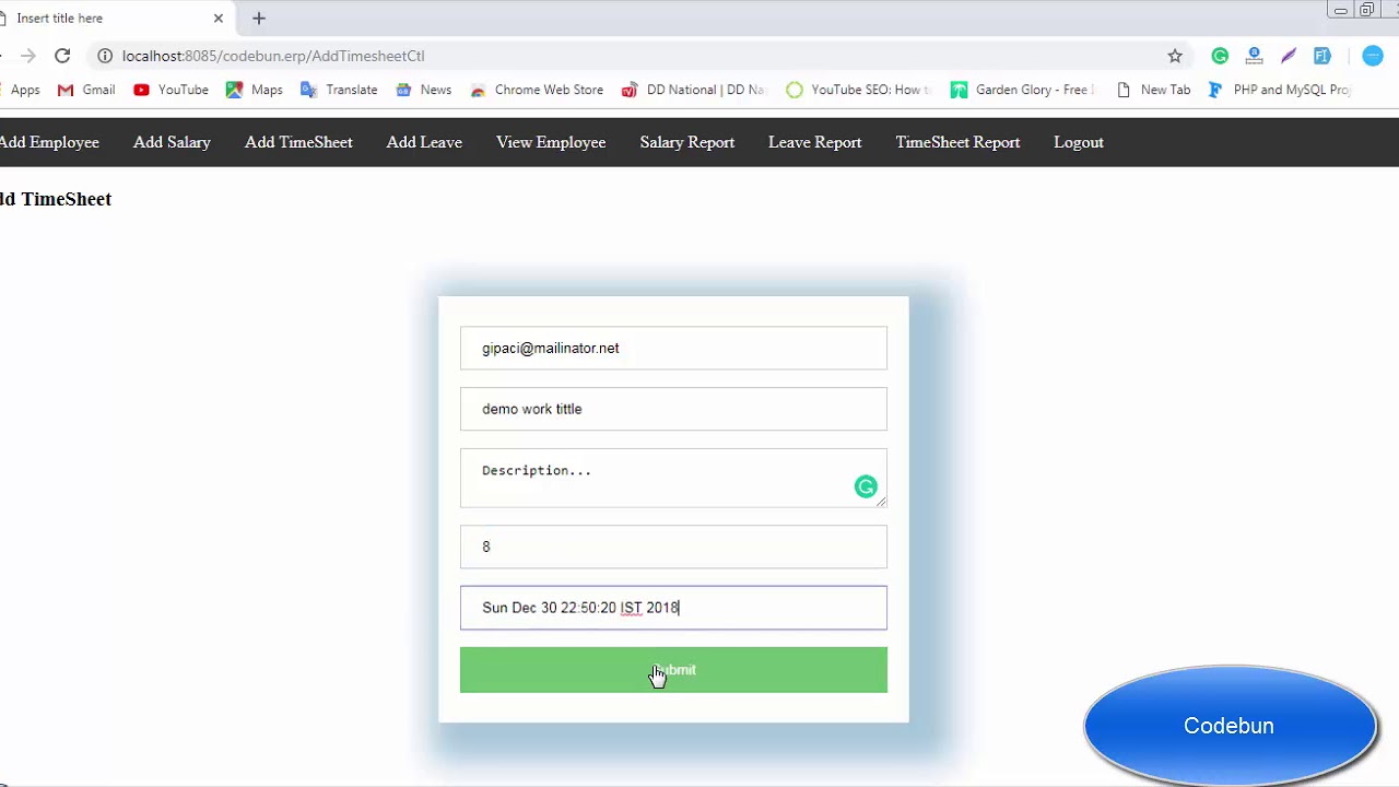 Employee Management project in java with source code