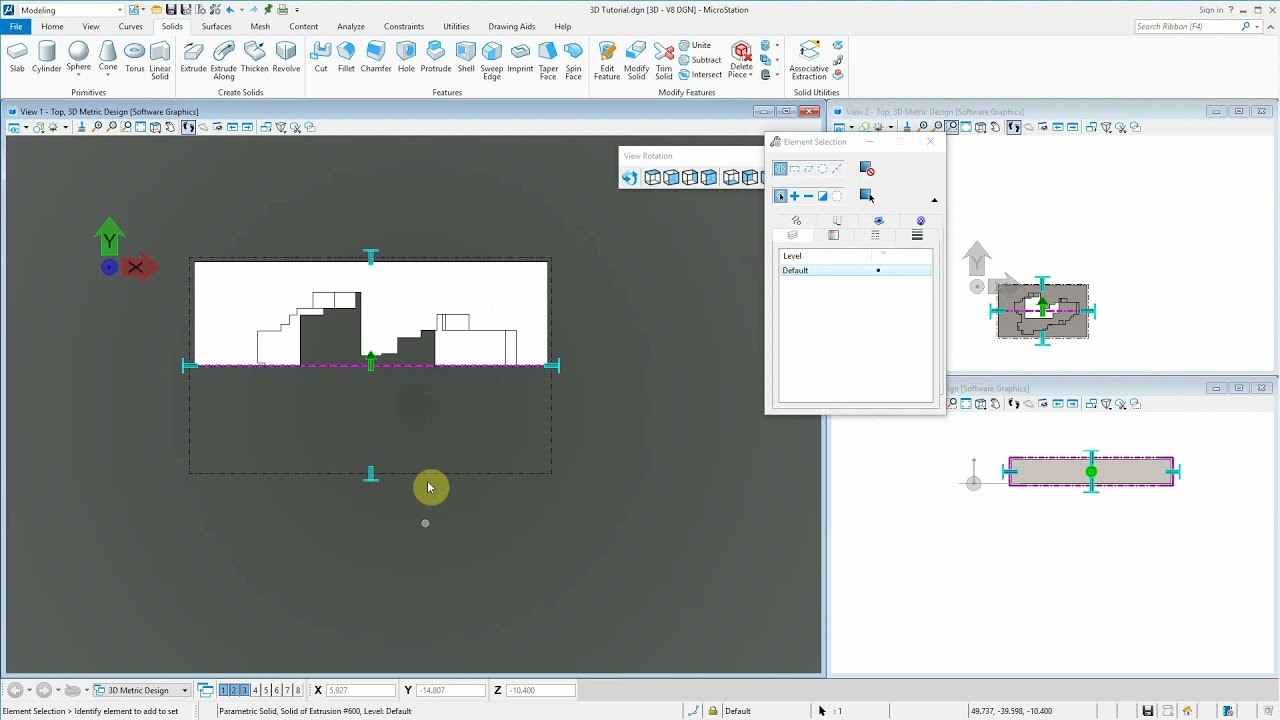 ADD 1502: Microstation 3D Boolean Operations