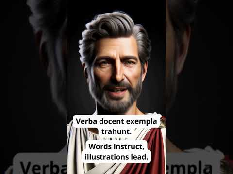 0324 Verba docent exempla trahunt | Words instruct illustrations lead