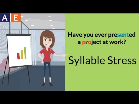 Syllable Stress: Two-Syllable Words - Project and Present