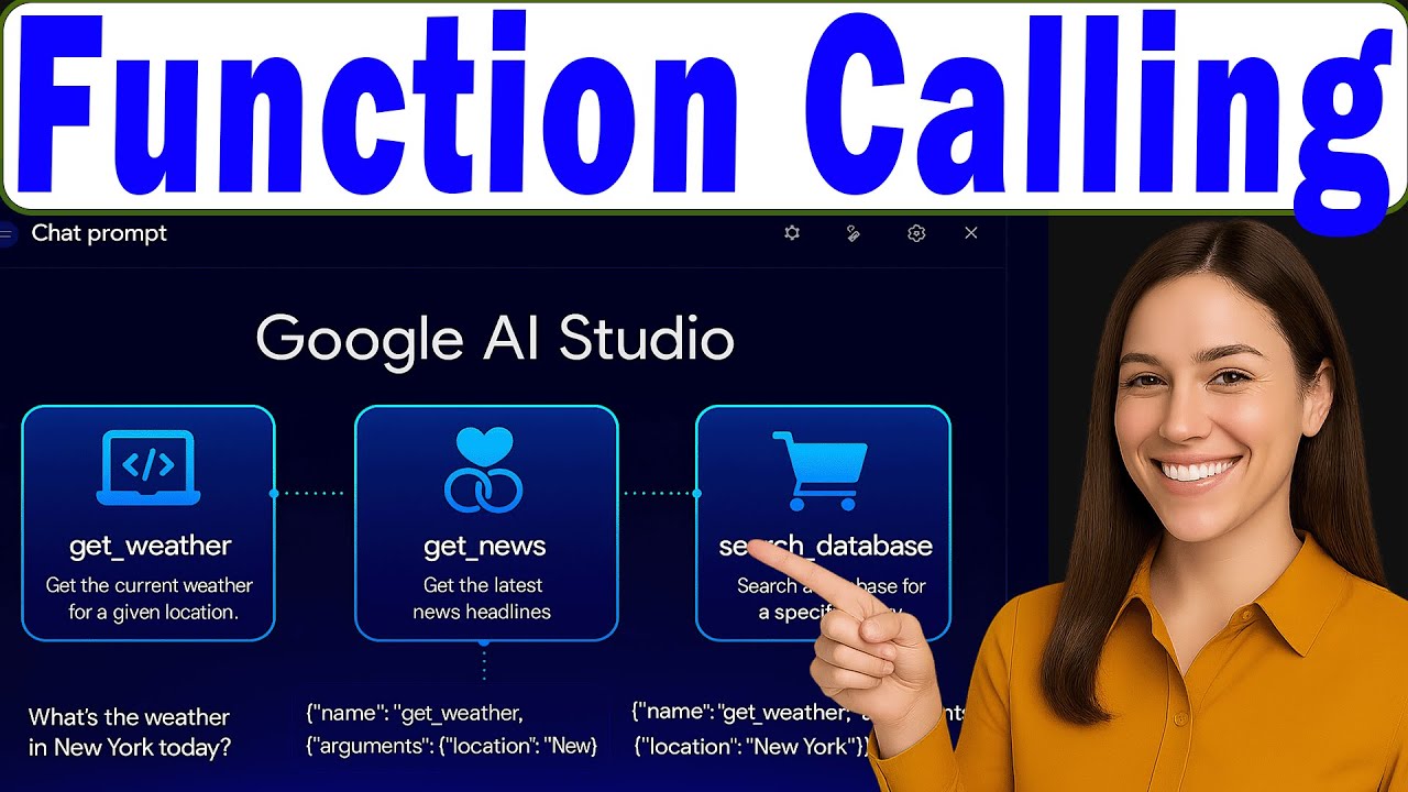 Function Calling In Google AI Studio (GEMINI API Tutorial & Examples)