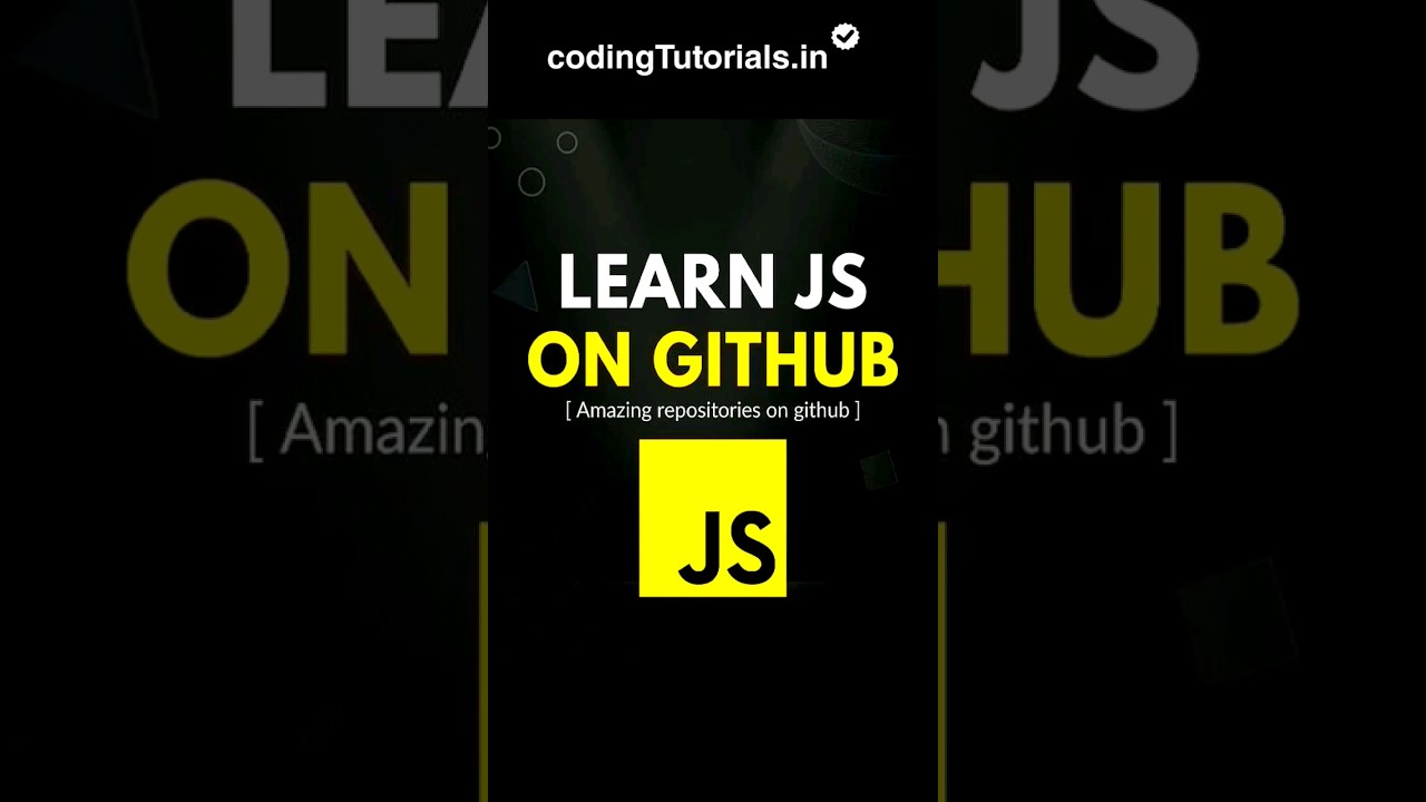 Learn JavaScript on Github | #shorts #javascript #github #programming