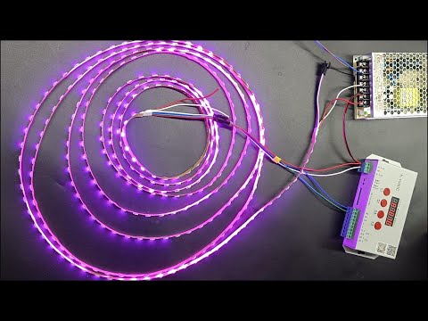 Connecting and Using the K-1000C RGB Controller with Zigzag SPI LED Strip