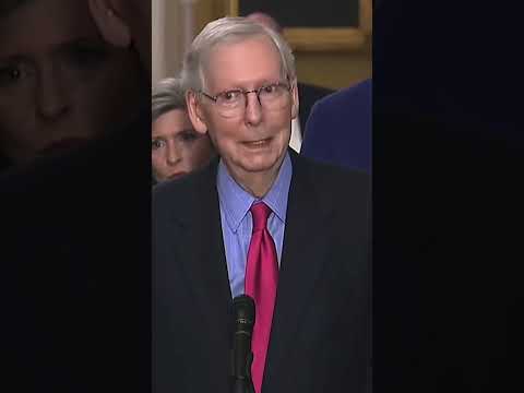 Mitch McConnell vows he’ll finish his term as Senate minority leader after his freeze-ups #shorts