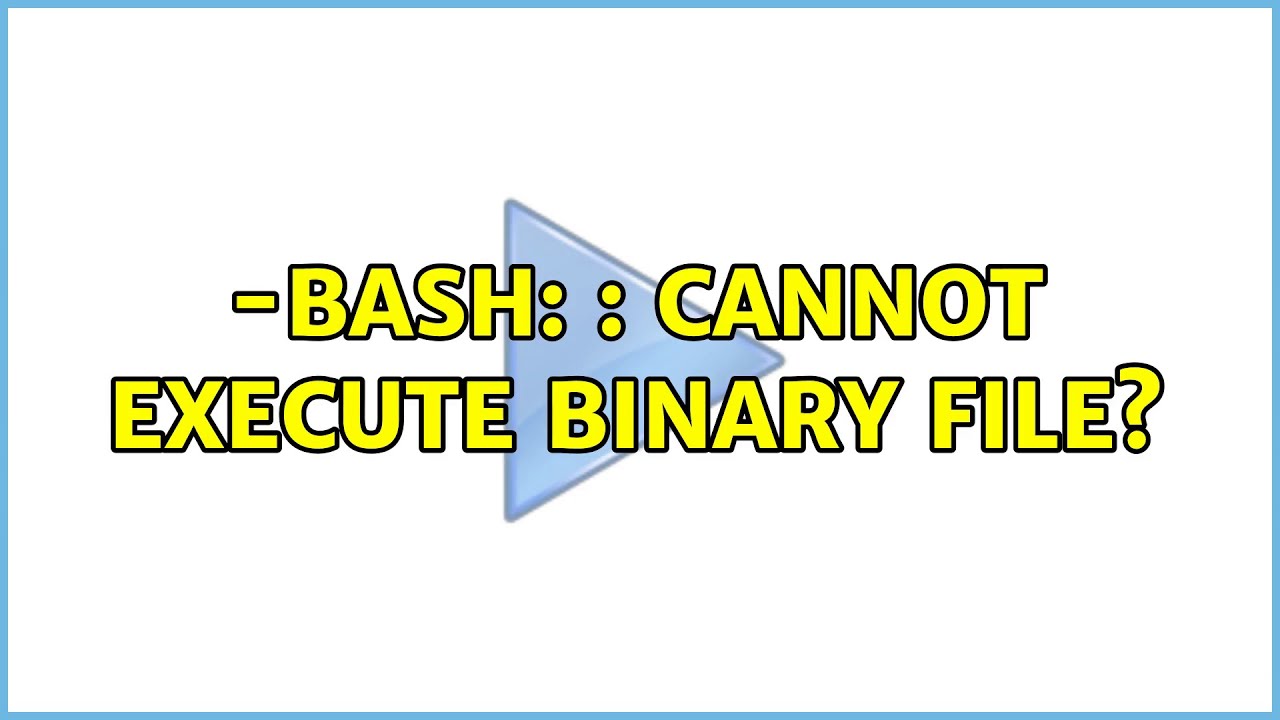 How to solve: -bash: : cannot execute binary file? (2 Solutions!!)