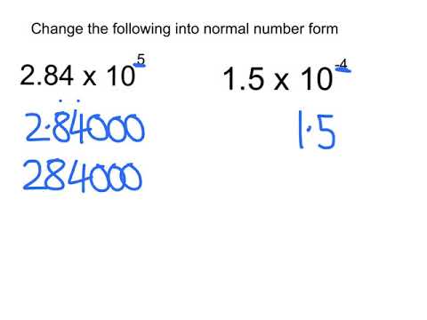 scientific notation: converting into a normal number