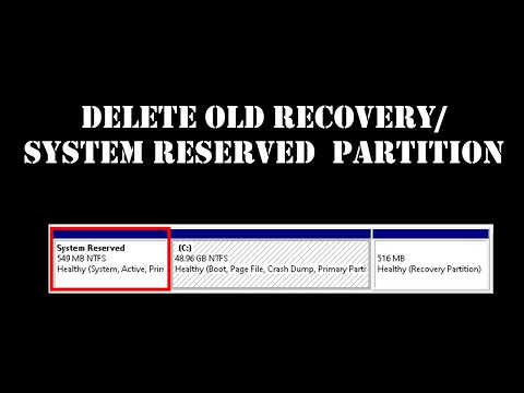 Delete Old Recovery Partition in Windows 10 (Legacy BIOS)