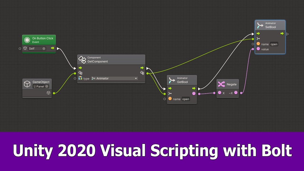 Unity 2020 Visual Scripting Tutorial with Bolt