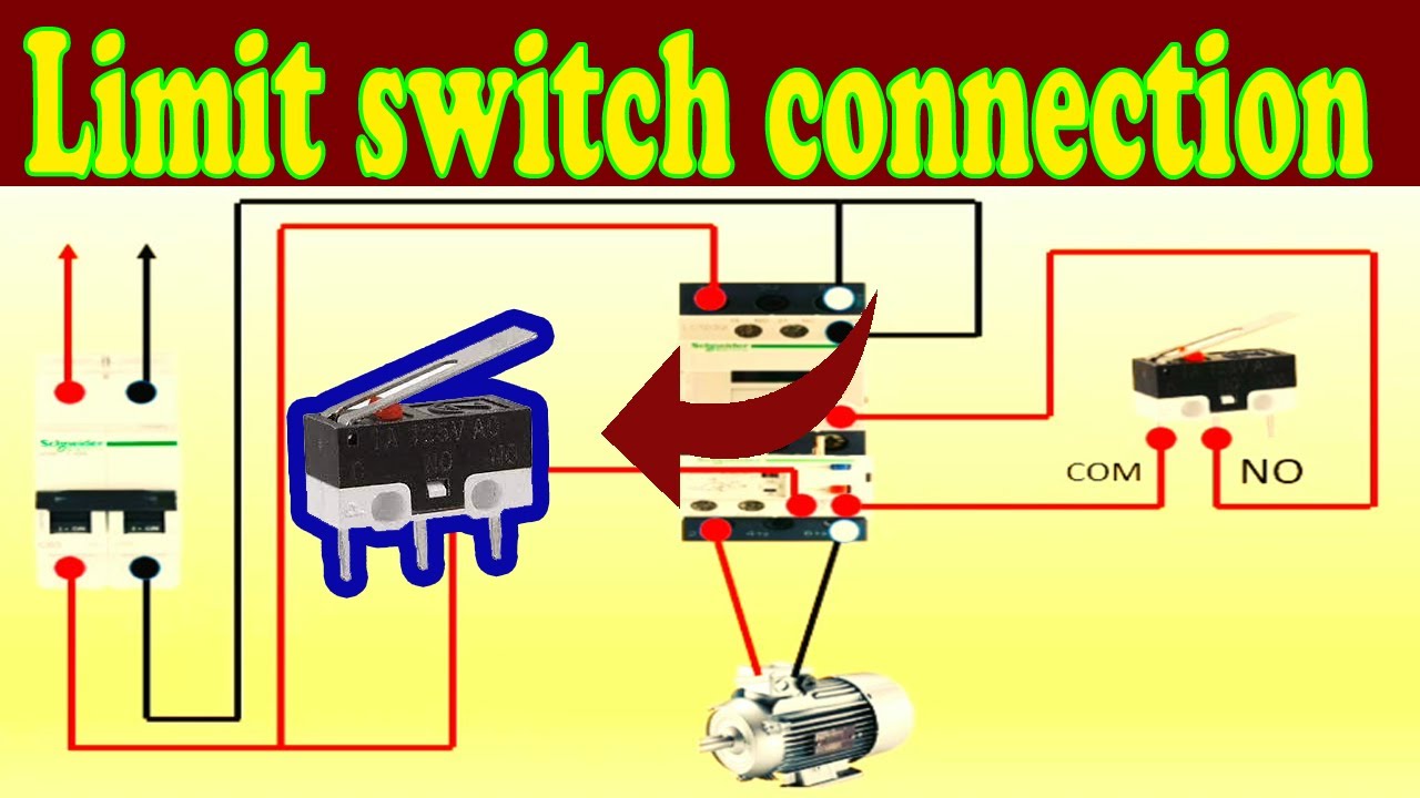 limit switch connection in dol starter | limit switch working animation | Ali Technical Power