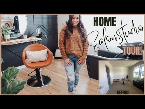 HOME SALON STUDIO TOUR | How I transformed my guest room into a boho salon!