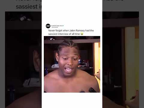 Throwback to when Jalen Ramsey had the sassiest interview π